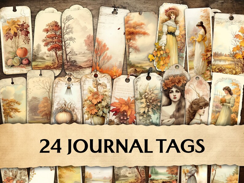 Junk Journal Autumn Fall Pack, Printable Scrapbook Fall Supplies ...