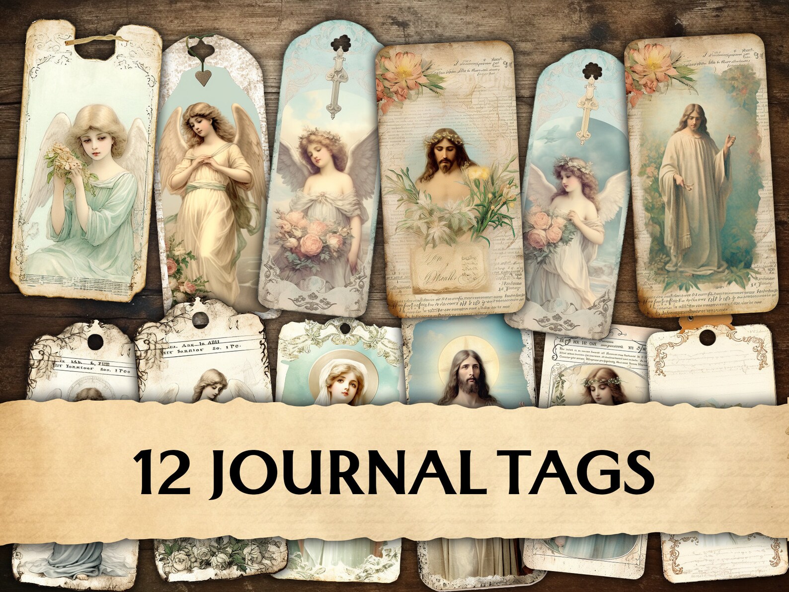 Junk Journal Printable Christian Pack, Scrapbook Christianity Supplies ...