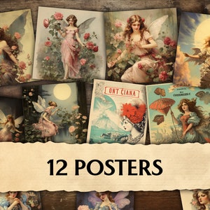 MEGA BUNDLE Junk Journal Fairy Magic Pack, Printable Scrapbook Supplies ...