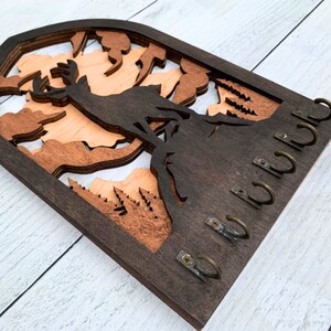 Buck / Deer Key Hanger Wall Plaque | Wall Key Hanger | Housewarming ...