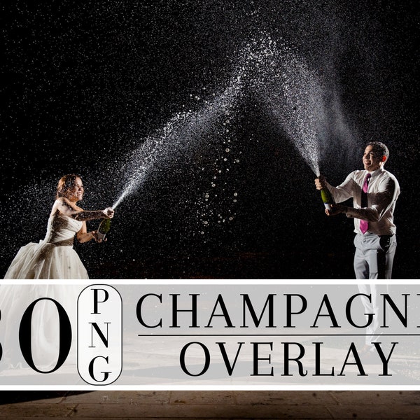 Champagne Shower Overlay - Etsy