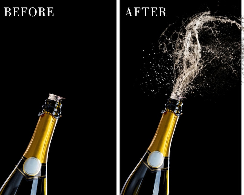 Champagne Spray Overlays Spraying Champagne Overlay New Year - Etsy