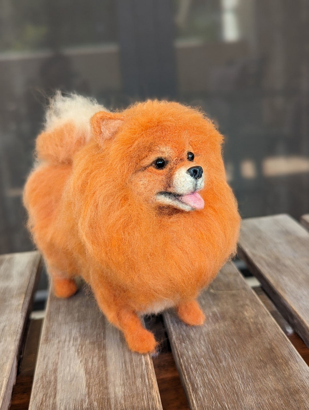 Pomeranian Felted Dog, Dog Sculpture, Felted Dog, Dog Likeness ...