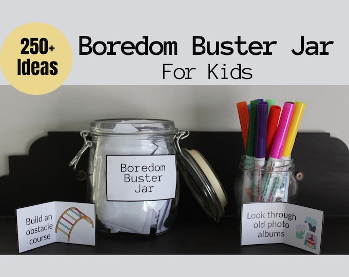 Bored Jar Activities Kids Summer Vacation Fun Boredom Games Outdoor for ...