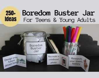 Bored Jar Activities Kids Summer Vacation Fun Boredom Games Outdoor for ...