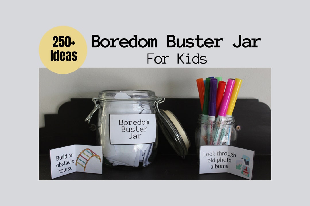 Bored Jar Activities Kids Summer Vacation Fun Boredom Games Outdoor for ...