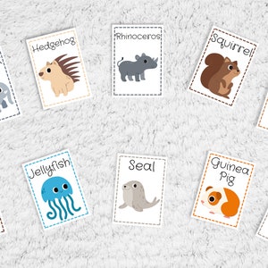 Animal Flashcards for Toddlers Learning Animals Flashcards Montessori ...