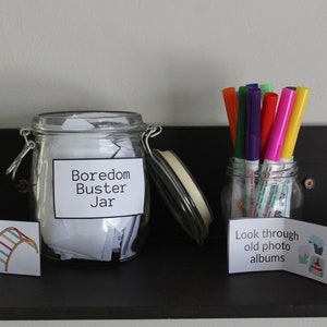 Bored Jar Activities Kids Summer Vacation Fun Boredom Games Outdoor for ...