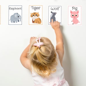 Animal Flashcards for Toddlers Learning Animals Flashcards Montessori ...