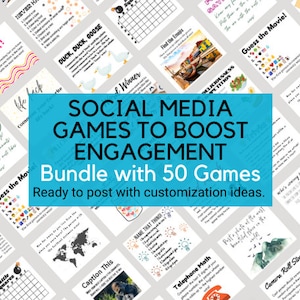 Social Media Engagement Games Bundle Interactive Facebook Group Games ...
