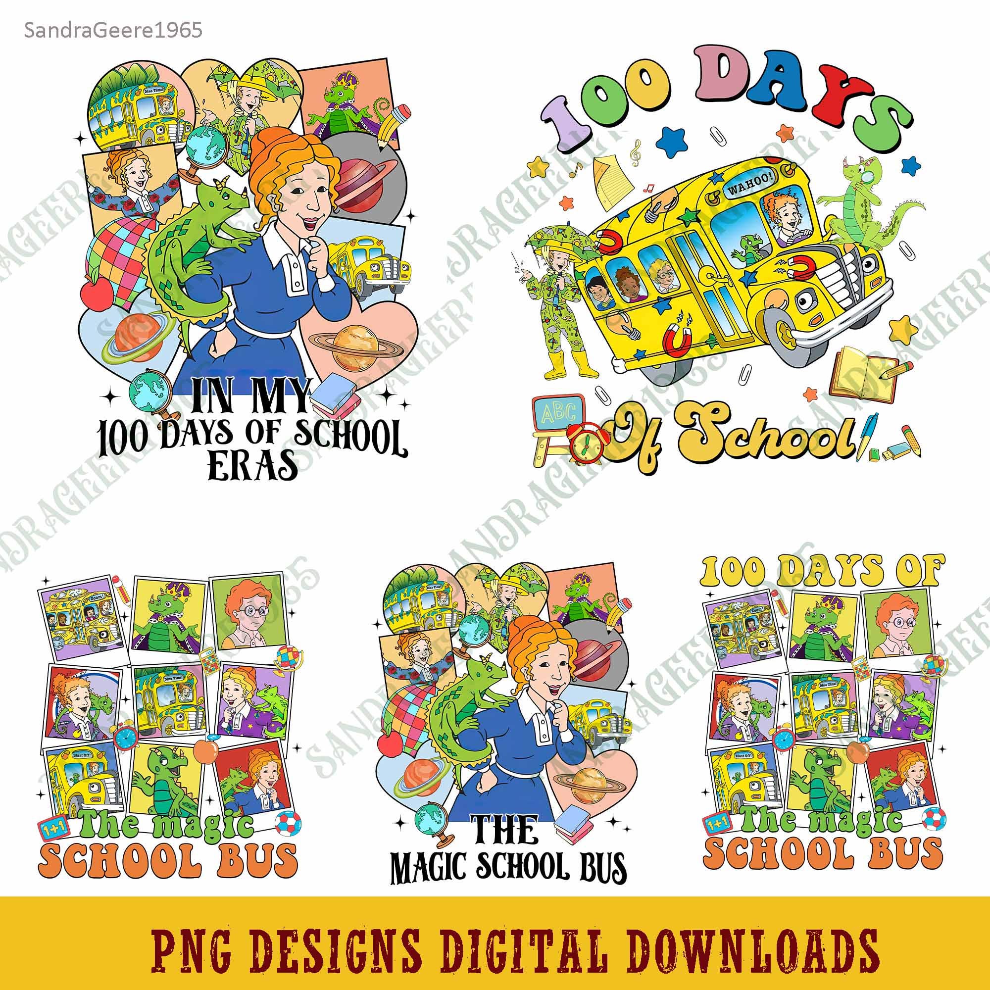 5 Teacher the Magic School Bus Bundle Png, Ms Frizzle, Take Chance Make ...
