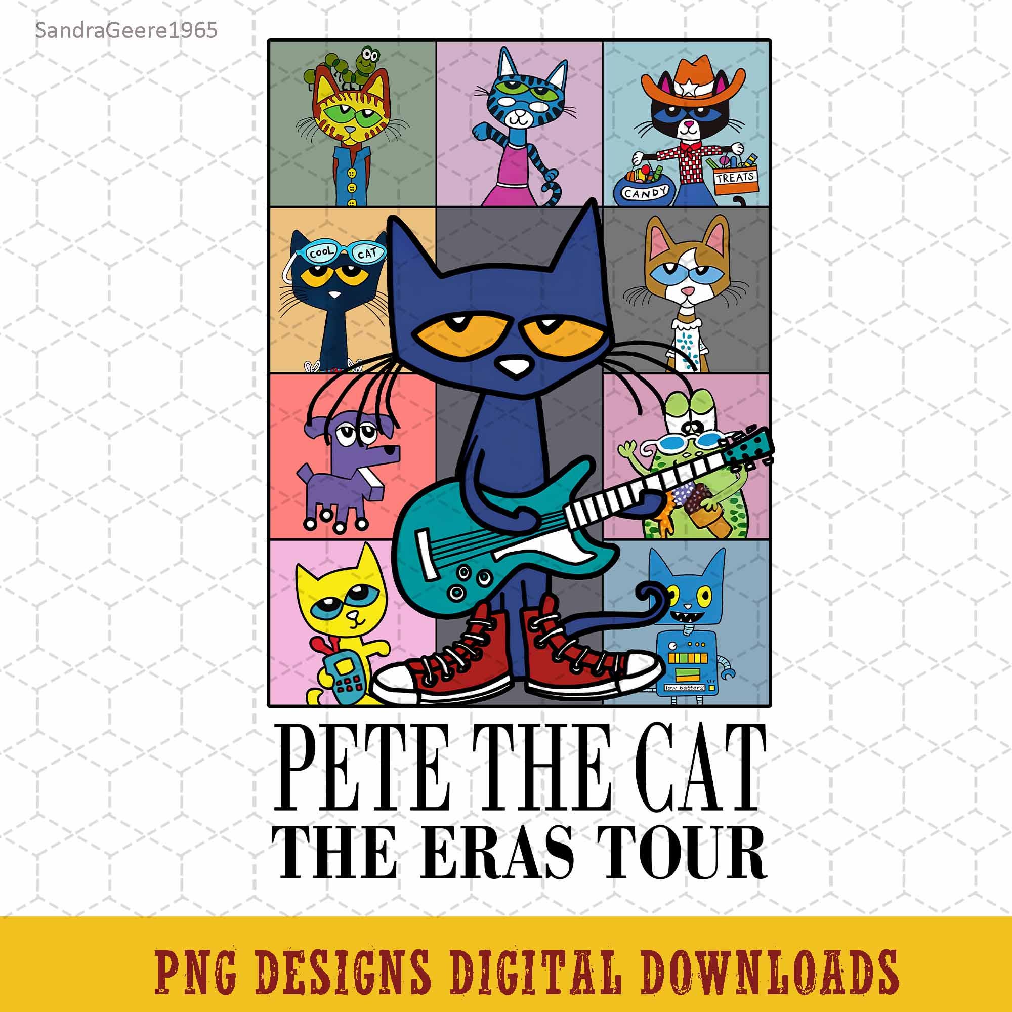 Pete the Cat the Tour Teacher PNG, Children's Book Shirt, Kindergarten ...