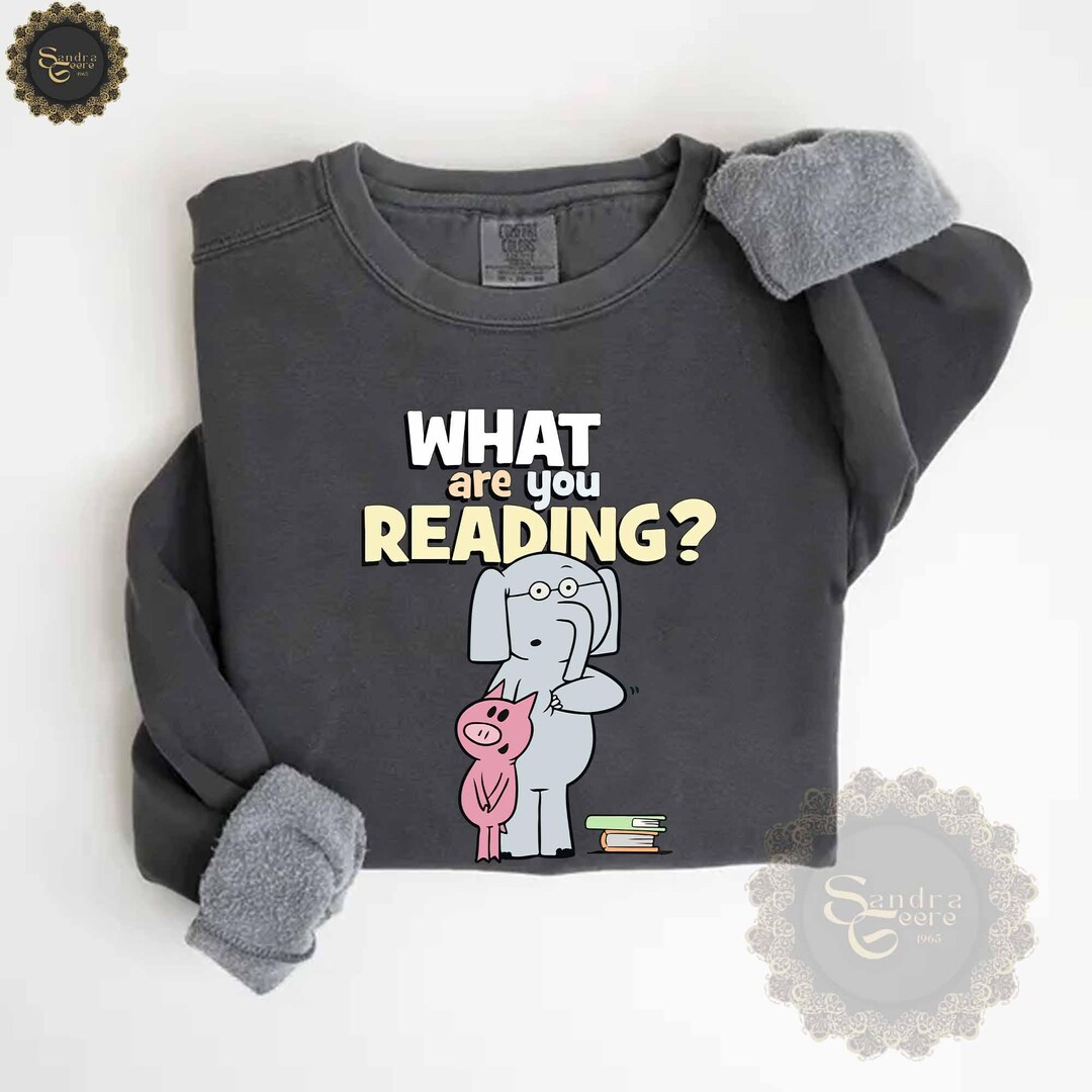 Comfort Color® Elephant and Piggie Reading Book Shirt,read More Book ...
