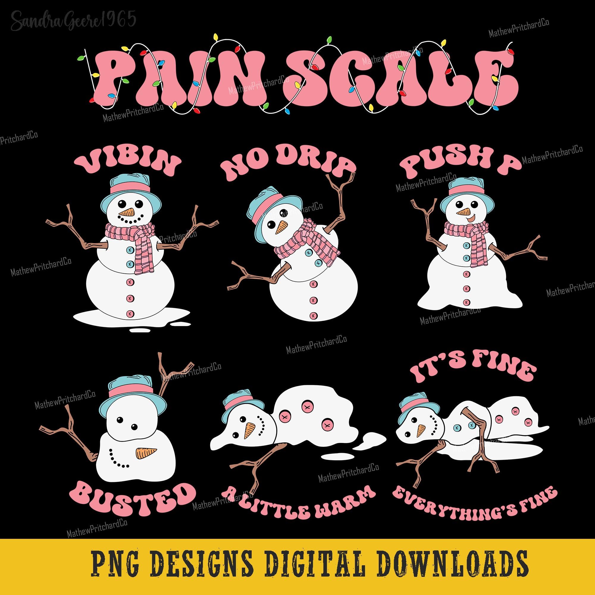Pain Scale Png, Christmas Nurse Png, Snowman Png, Nurse Triage and Pain ...