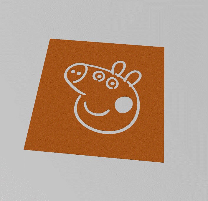 PEPPA PIG STENCIL - Etsy