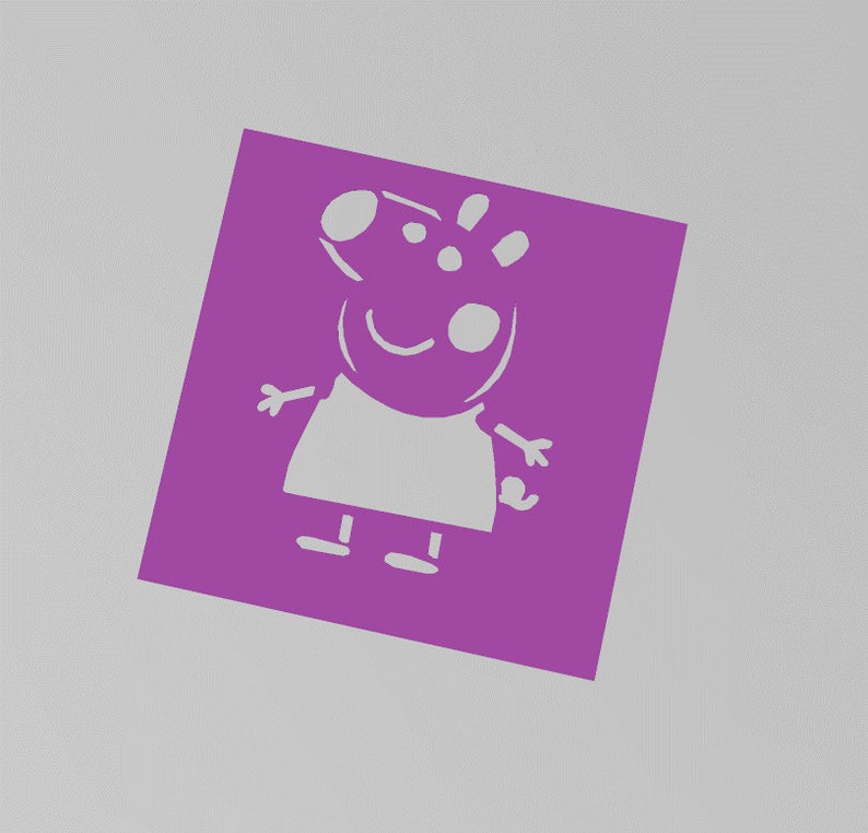 PEPPA PIG STENCIL - Etsy