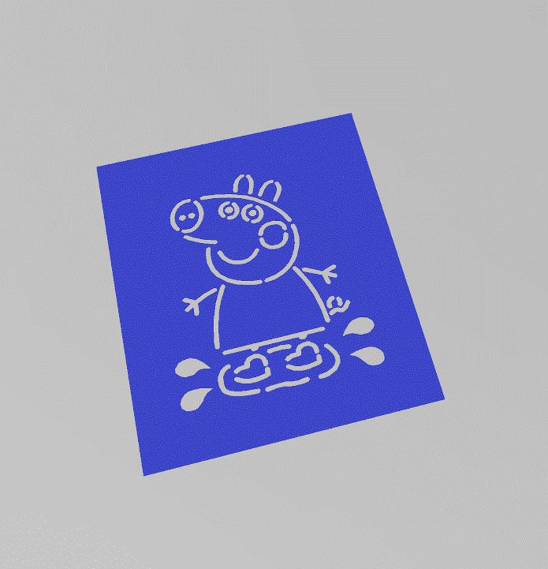 PEPPA PIG STENCIL - Etsy