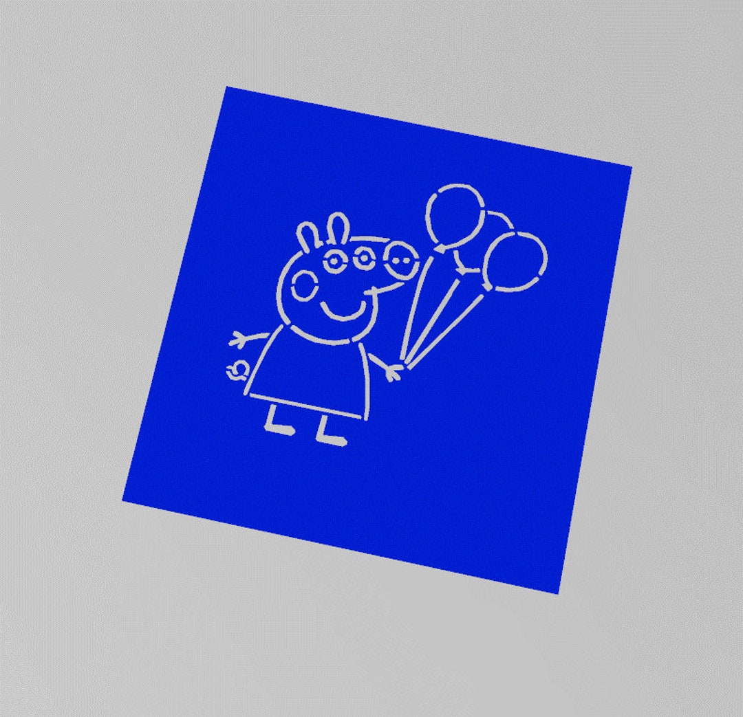 PEPPA PIG STENCIL - Etsy