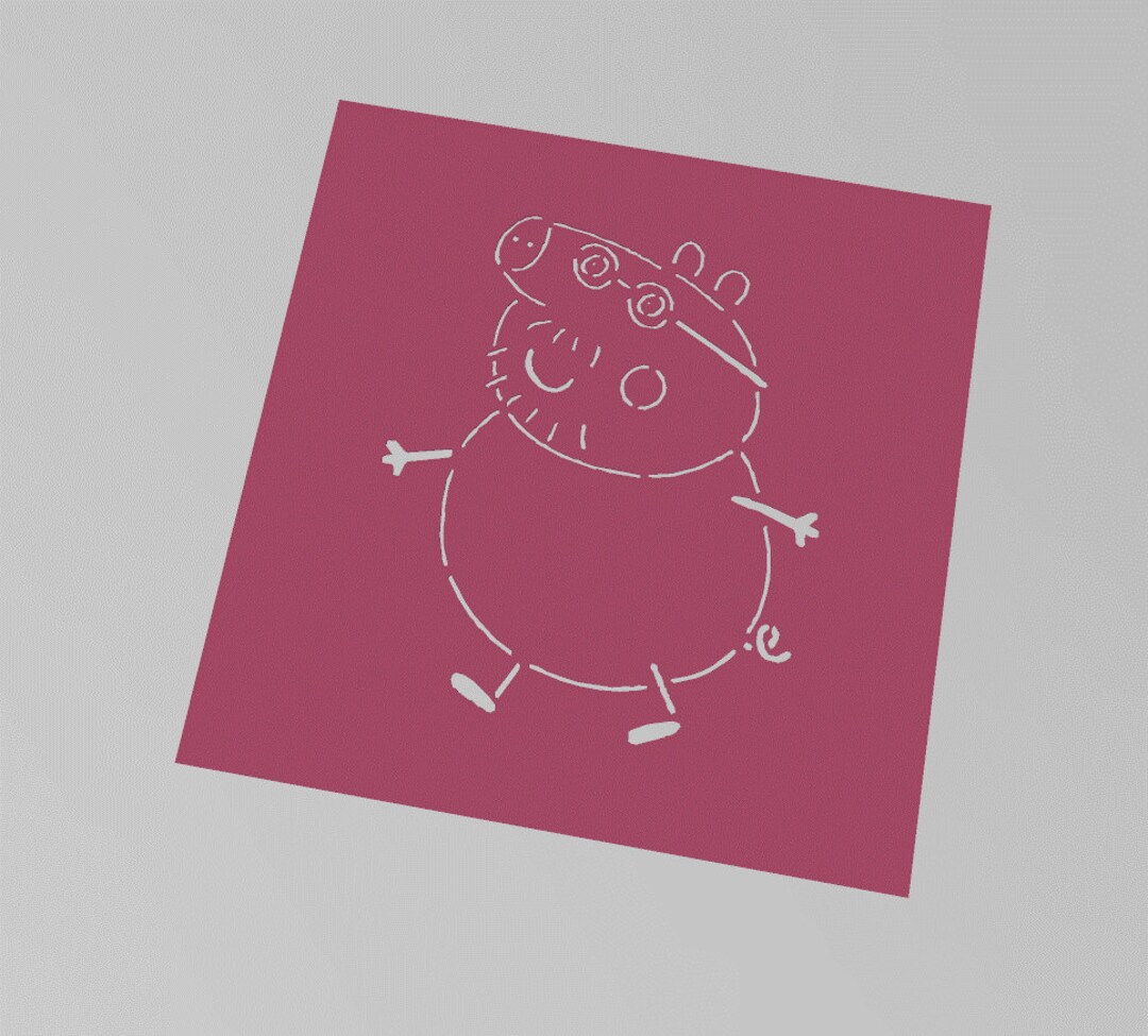 PEPPA PIG STENCIL - Etsy UK