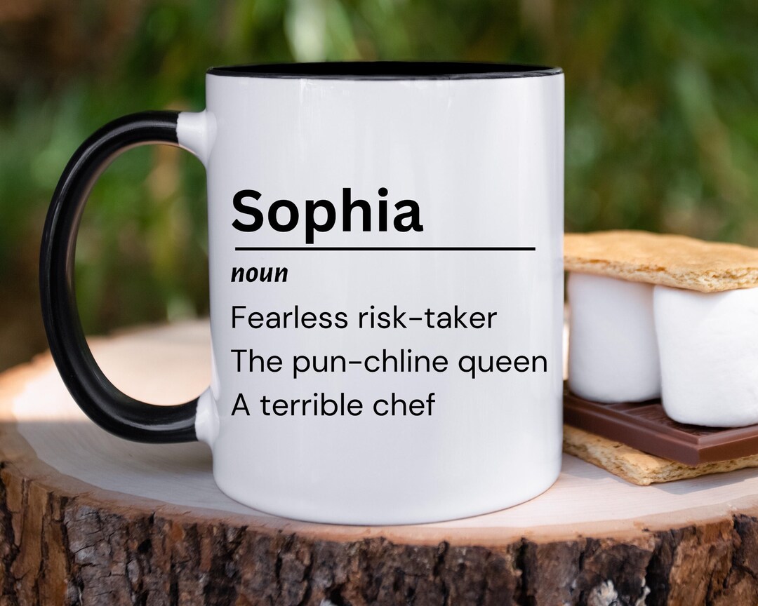 Personalized Name Definition Mug, Customizable Mug, Personalized Name Coffee Mug With Custom ...