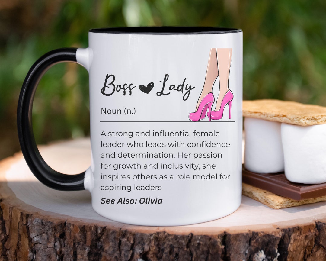 Lady Boss Mug, Custom Name Mug, Boss Lady Mug, Gift for Boss Cup, Gift ...