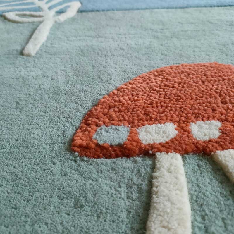 Under the Sea Design Rugs Hand-tufted 100% Wool Handmade Area Rug ...