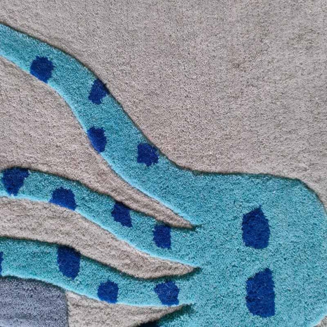 Under the Sea Design Rugs Hand-tufted 100% Wool Handmade Area Rug ...