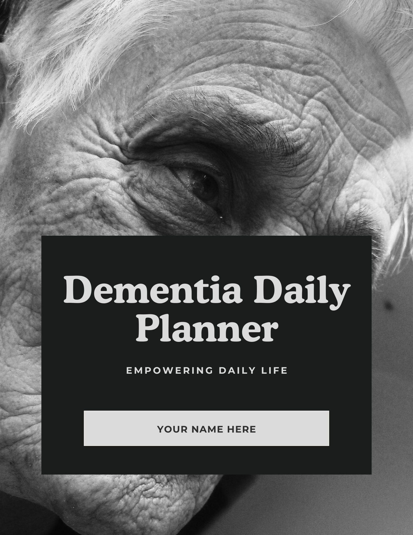 Dementia Daily Planner, Printable Daily Planner for Caregivers ...