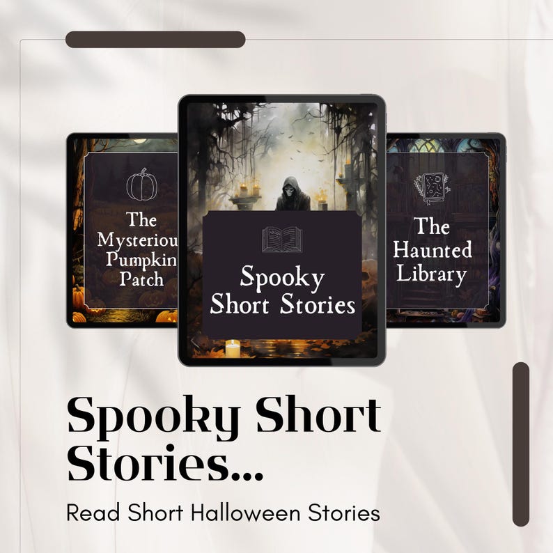 Spooky Short Stories, Printable Halloween Tales for Kids, Perfect ...