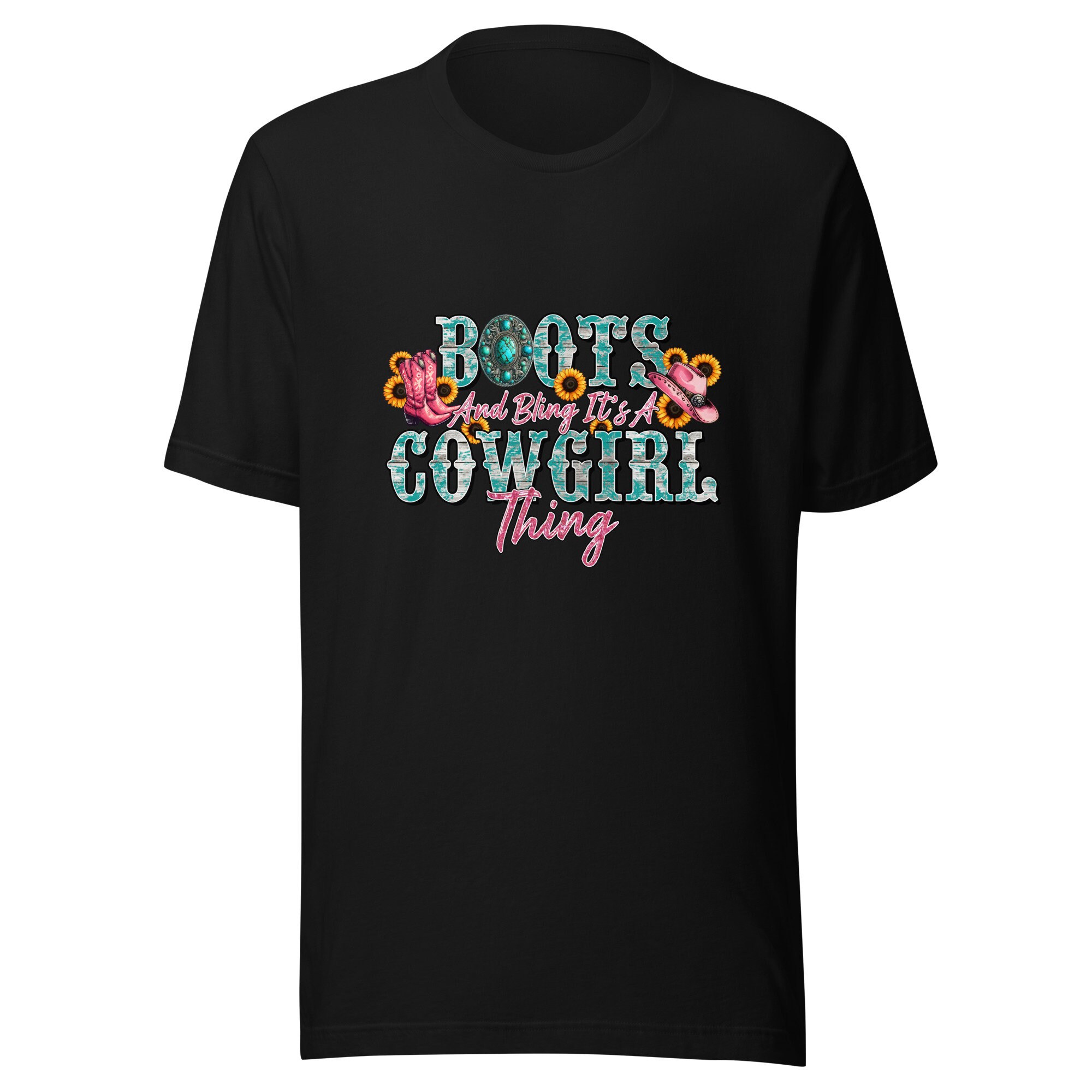 Cowgirl Boots Shirt, Cute Western Graphic T-shirt, Country Concert ...
