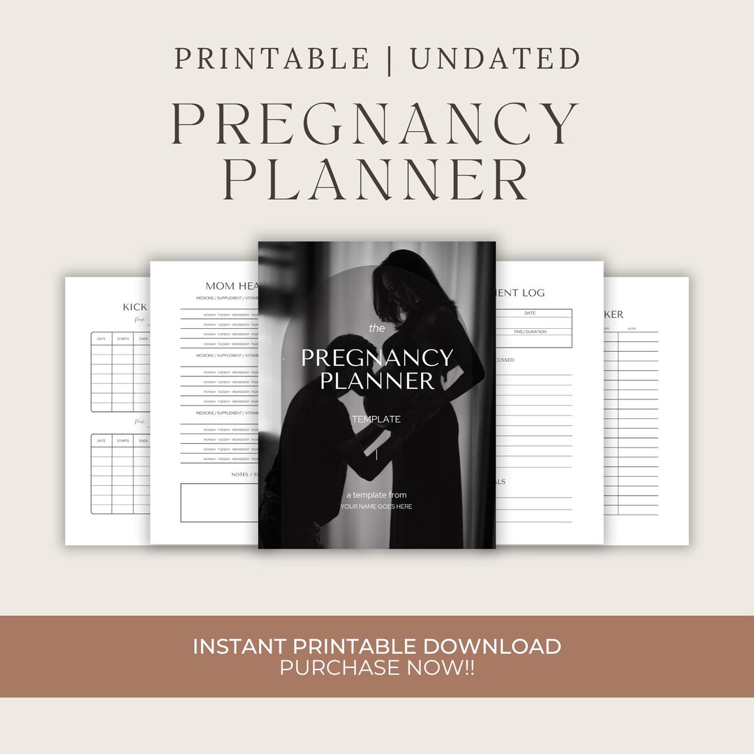 Pregnancy Planner, Printable Pregnancy Planner for Expecting Moms ...