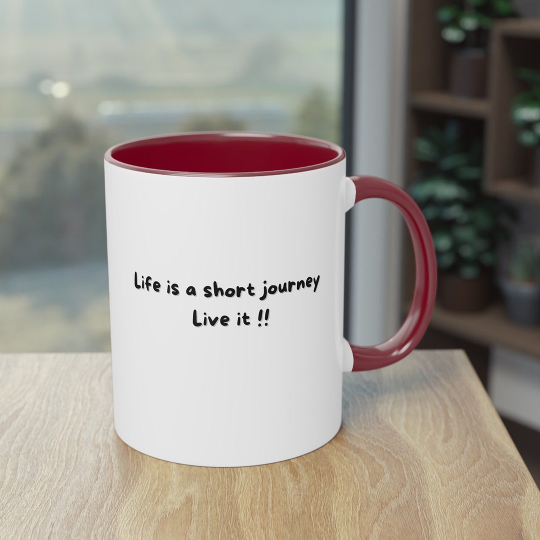Daily Reminder Mug Life Journey Mug-coffee Lover Gift Adventurous Mug ...