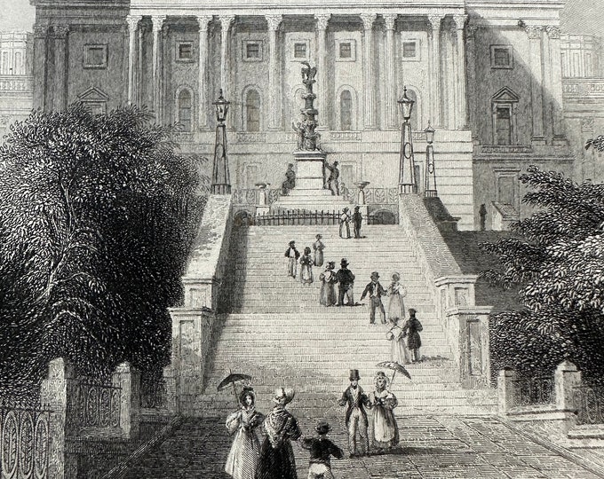 American Scenery Title Page 1840 by N. P. Willis Illustration by W. H ...
