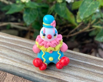 Mini Clown Handmade Figurine - Etsy