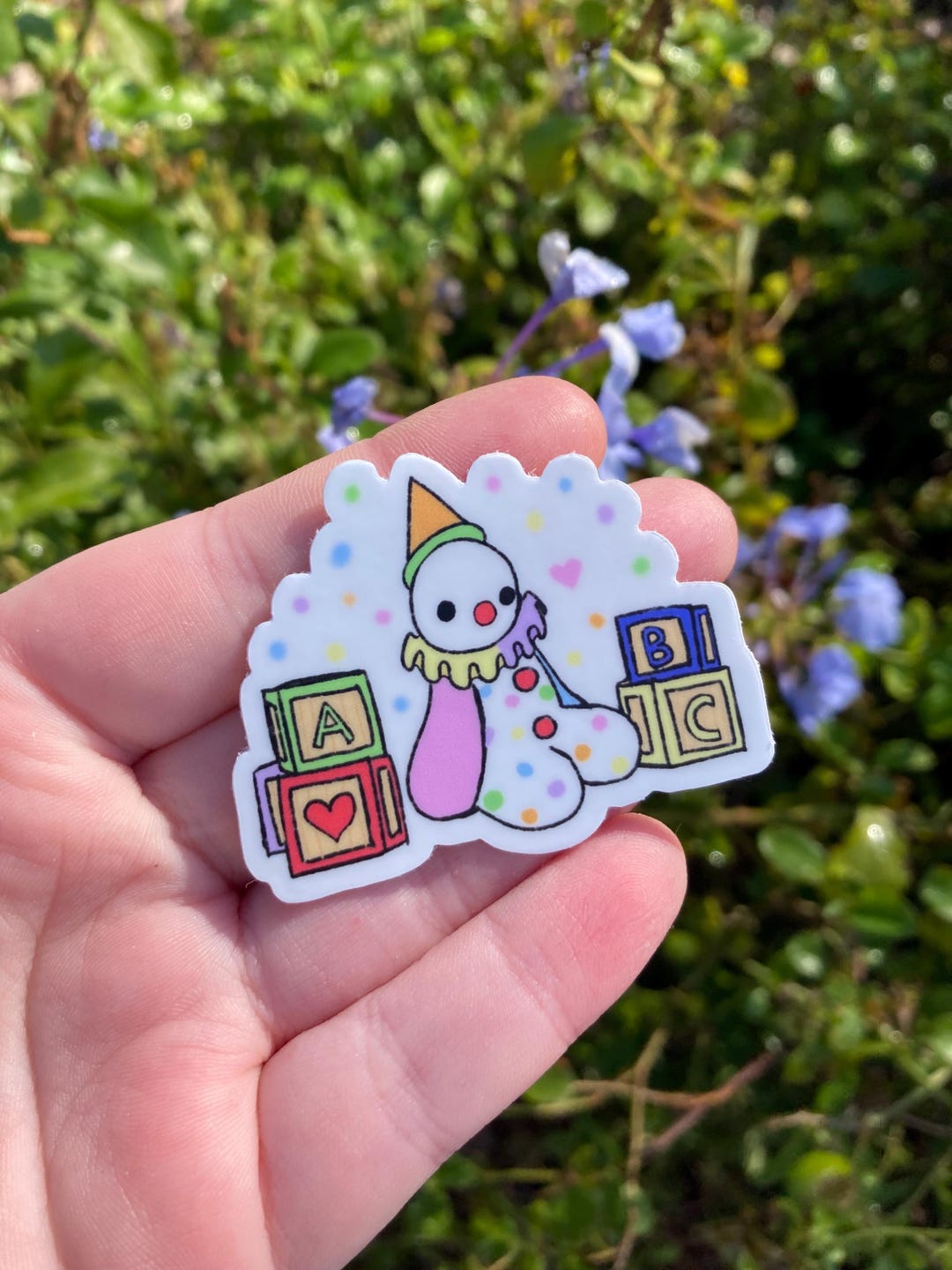 Crayon the Clown Sticker - Etsy