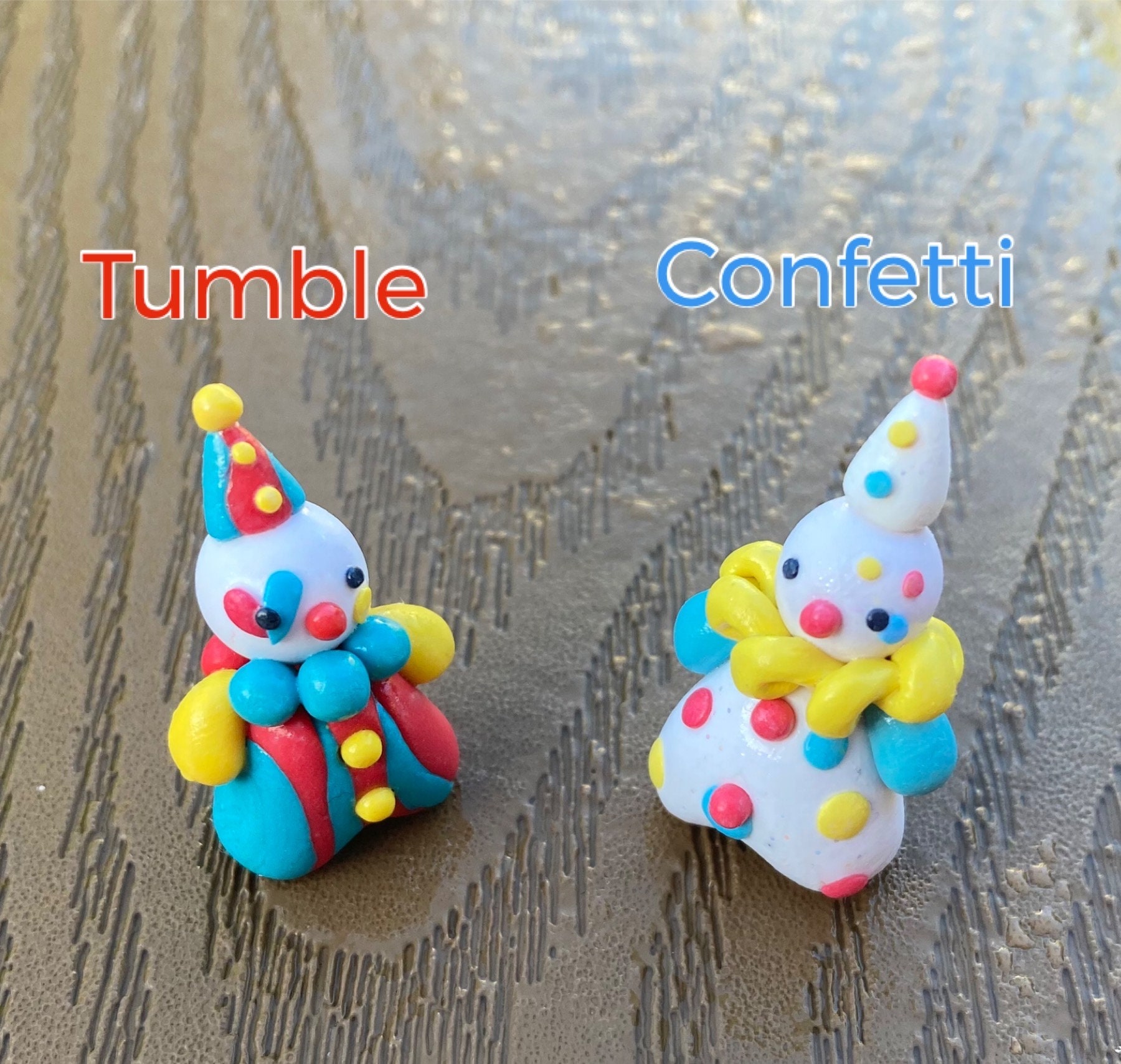 Mini Clown Handmade Figurine - Etsy