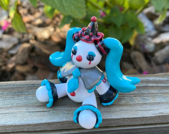 Miku Clown Handmade Figurine - Etsy