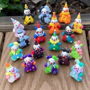 Mini Clown Handmade Figurine - Etsy