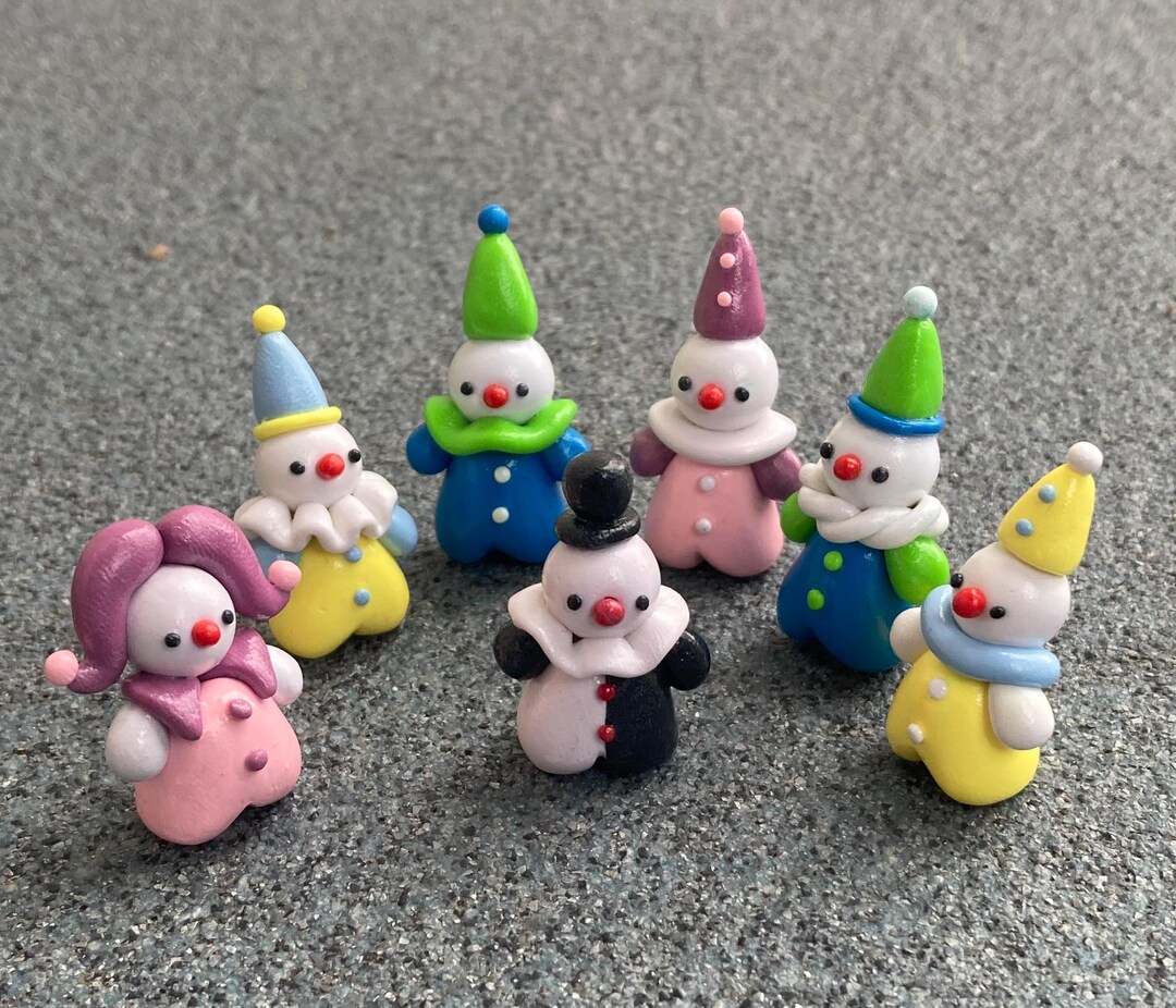 Mini Clown Random Blind Box Handmade Figurine - Etsy