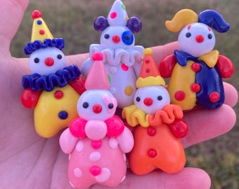 Mini Clown Handmade Figurine - Etsy