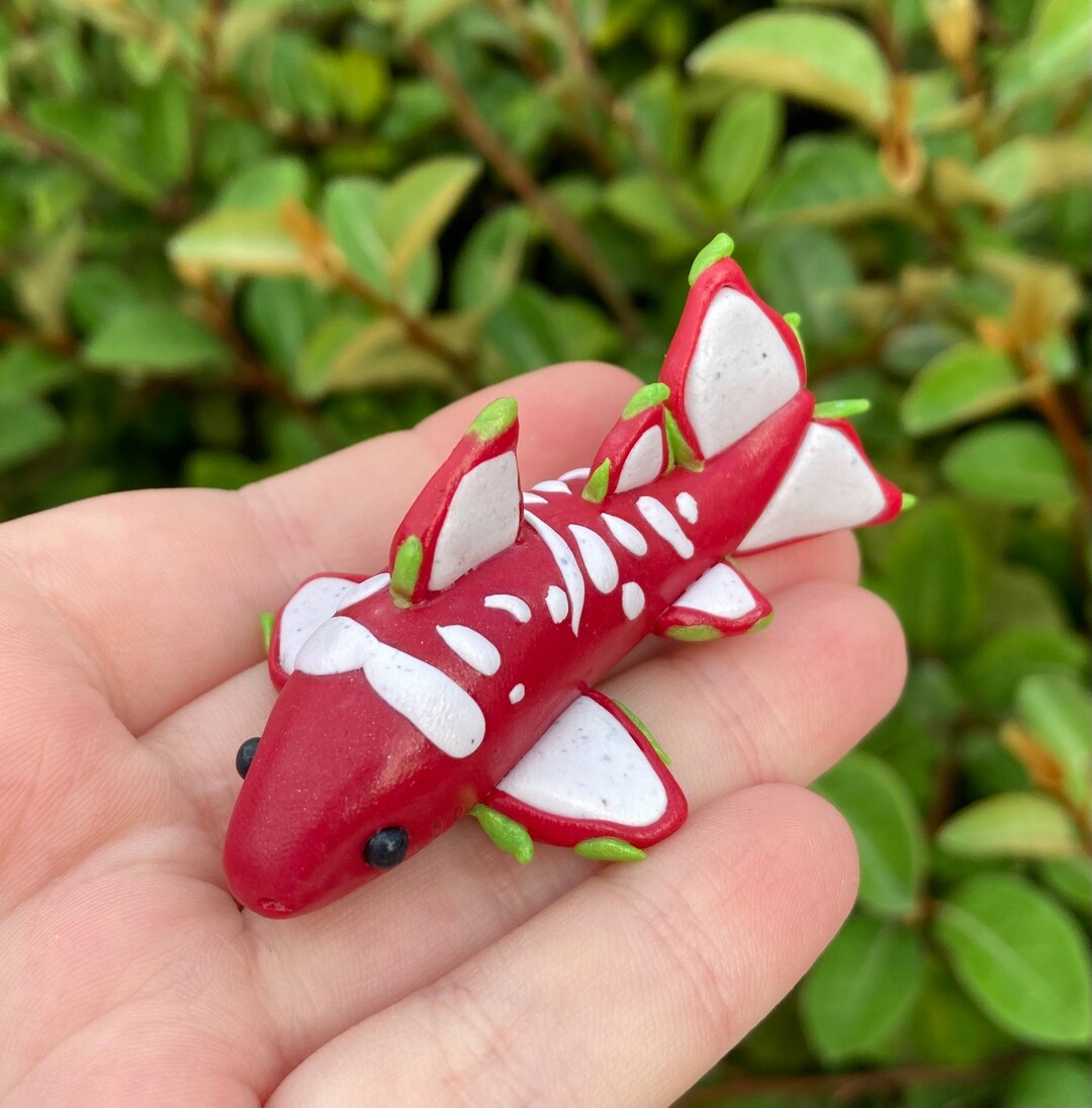 Dragonfruit Tiger Shark Handmade Figurine - Etsy