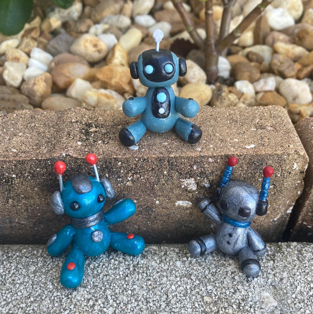 Robot Figurine Handmade - Etsy