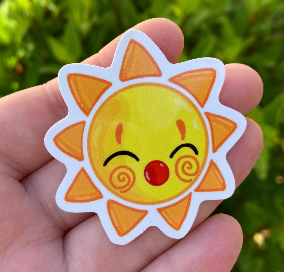 Shaded Sun Clown Sticker - Etsy
