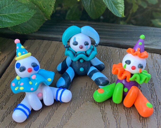 Silly Clown Handmade Figurine - Etsy