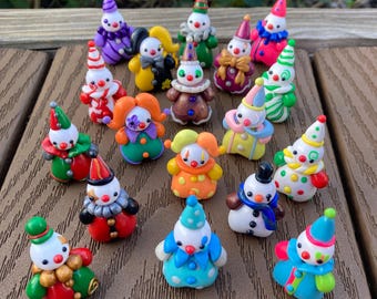 Mini Clown Handmade Figurine - Etsy