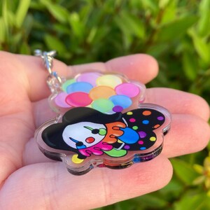 Clown With Balloons Keychain Clowncore - Etsy