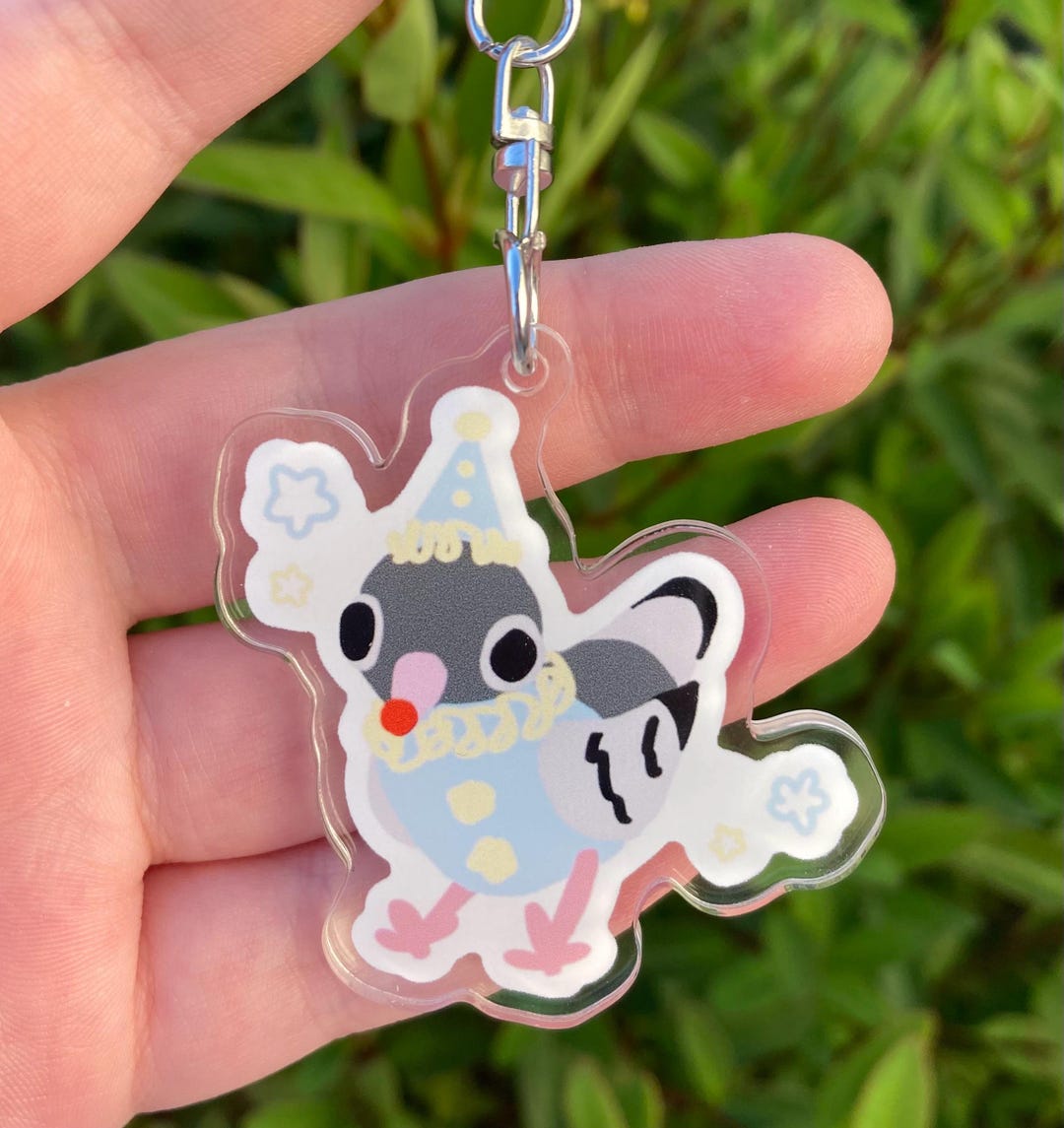 Silly Pigeon Clown Keychain Clowncore - Etsy
