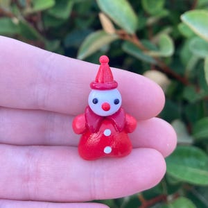 Rainbow Mini Clown Handmade Figurine - Etsy