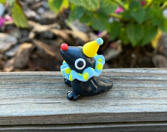 Round Clown Handmade Figurine - Etsy