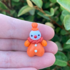 Rainbow Mini Clown Handmade Figurine - Etsy